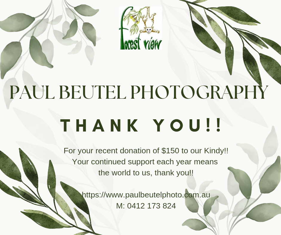 📸🙏 Thank you PAUL BEUTEL Photography 🙏📸 – C&K Forestview Community Kindergarten